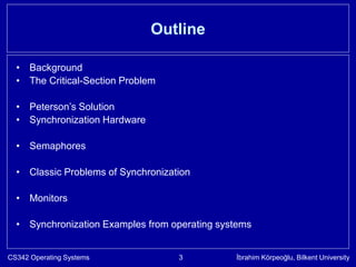Process Synchronization for operating Systems | PPT