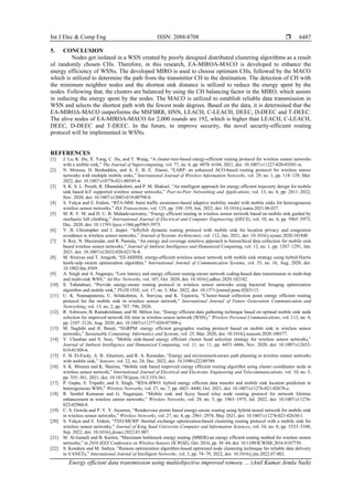 Energy efficient data transmission using multiobjective improved remora optimization algorithm ...