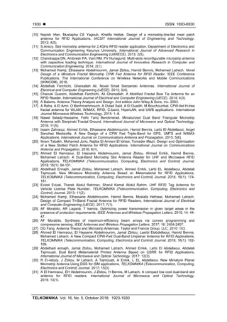 A Miniature L-slot Microstrip Printed Antenna for RFID | PDF
