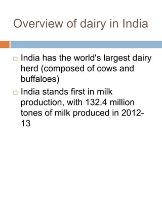 Dairy Industry PPT | PPTX
