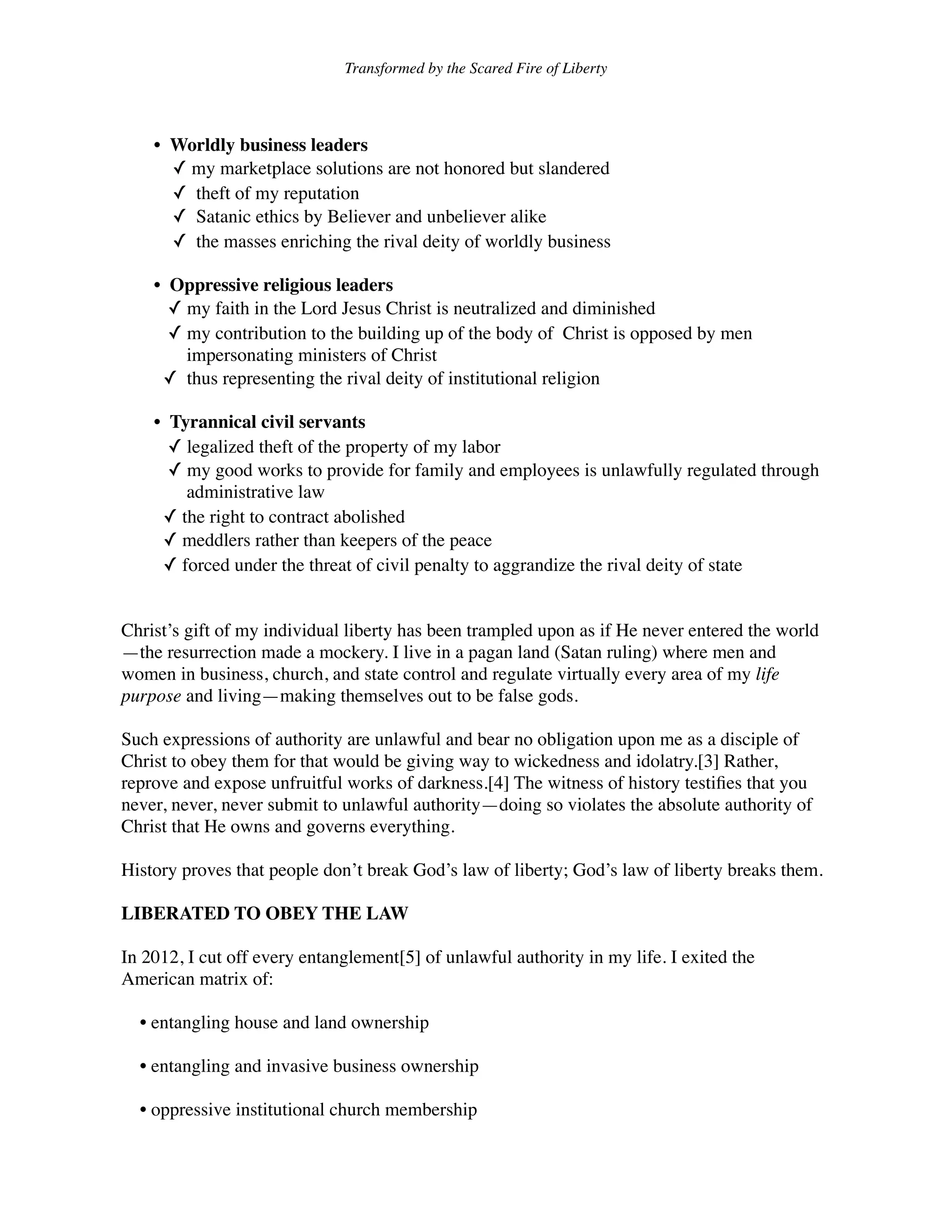 Declaration of Life Purpose & Proposal | PDF