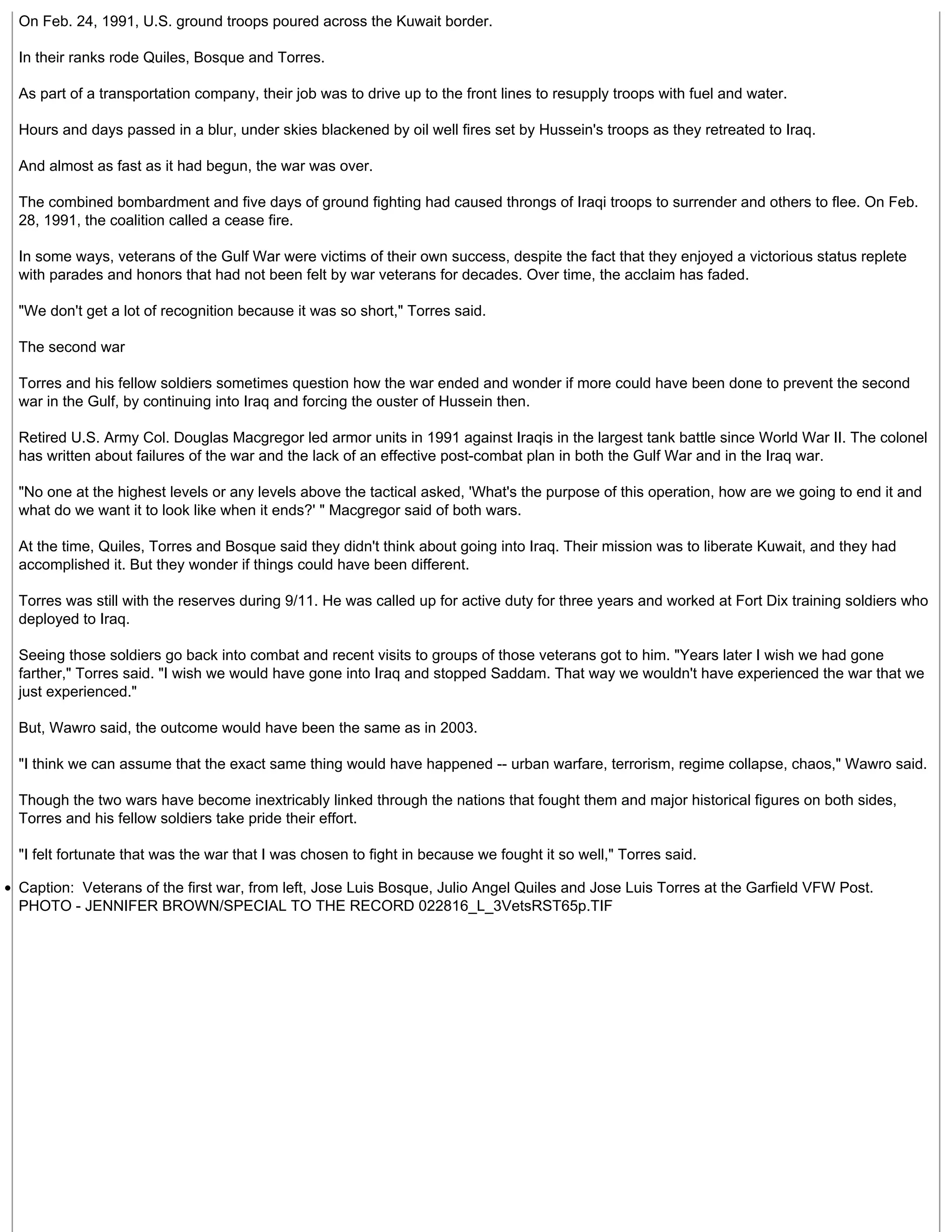 Gulf War 25th | PDF