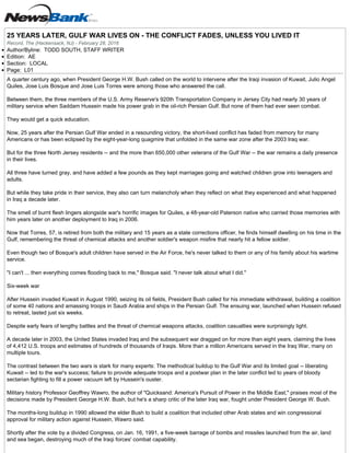 Gulf War 25th | PDF
