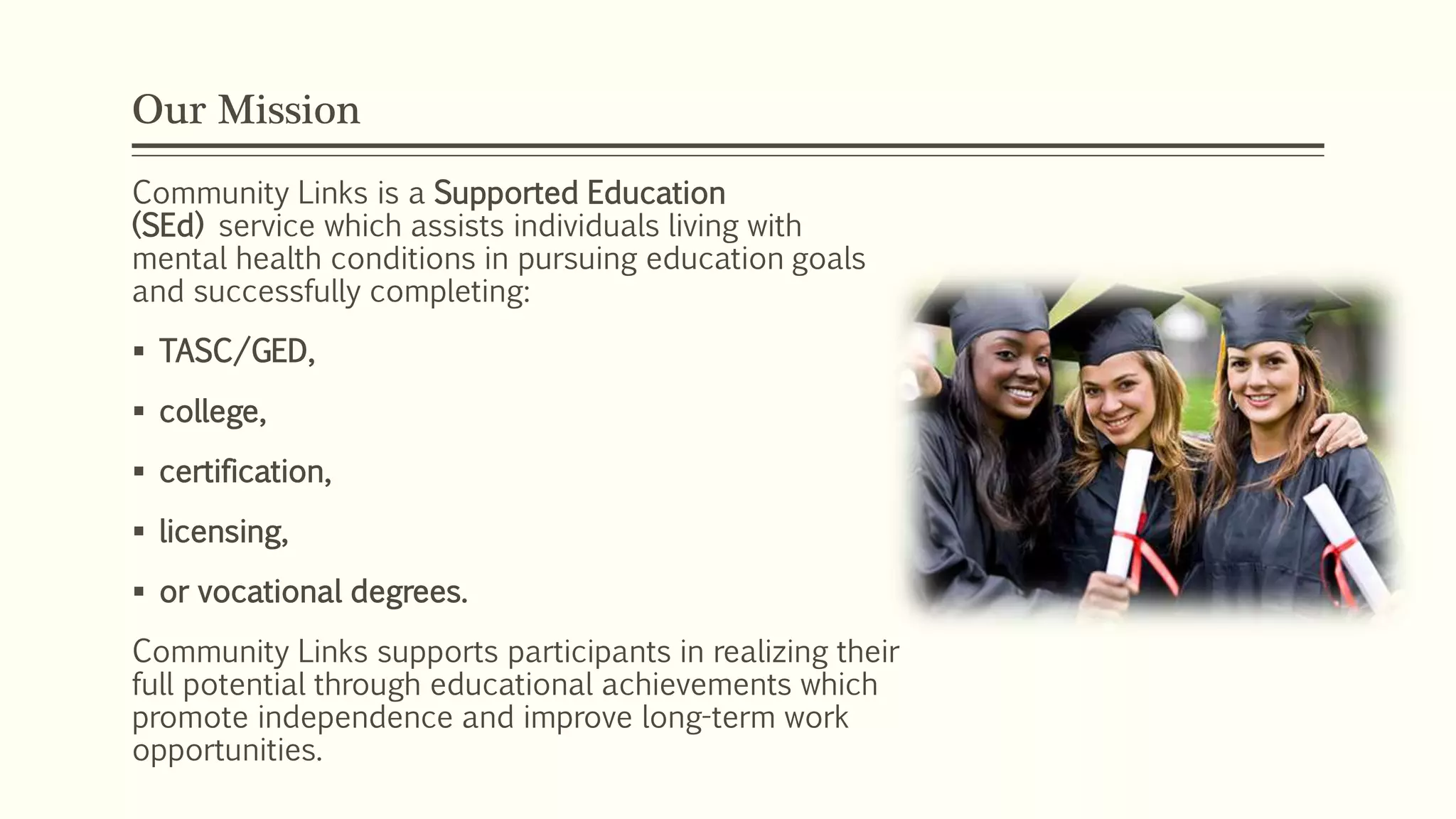 Community Links Presentation | PPTX