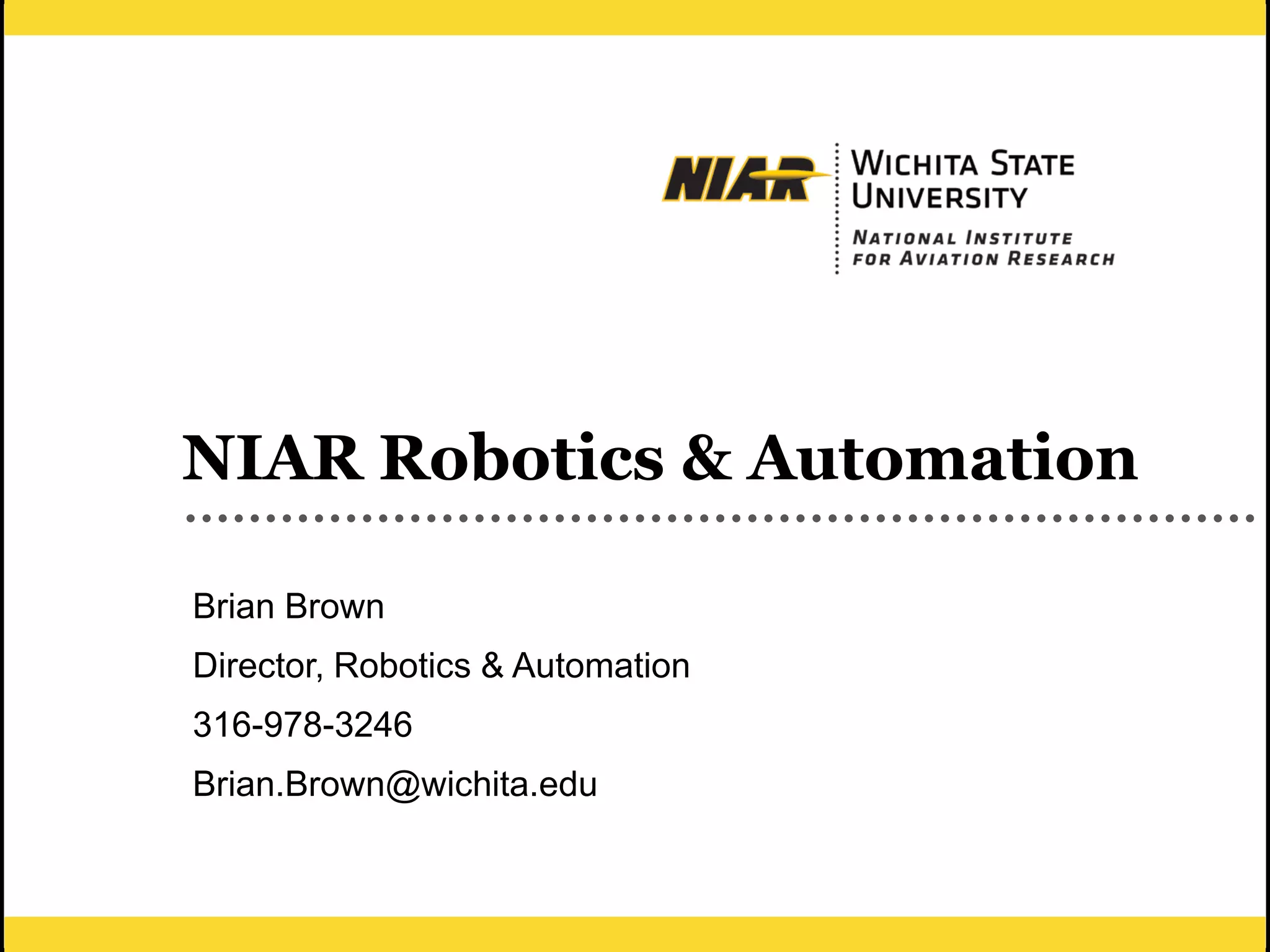 Robotics Overview | PDF