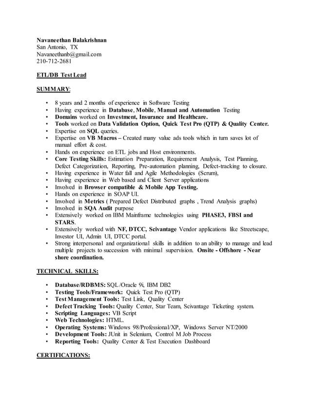 Navaneethan Balakrishnan_Resume | DOCX | Computer Software and Applications | Computing