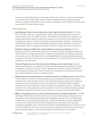 Forrester GRC Q1 2016 Report | PDF
