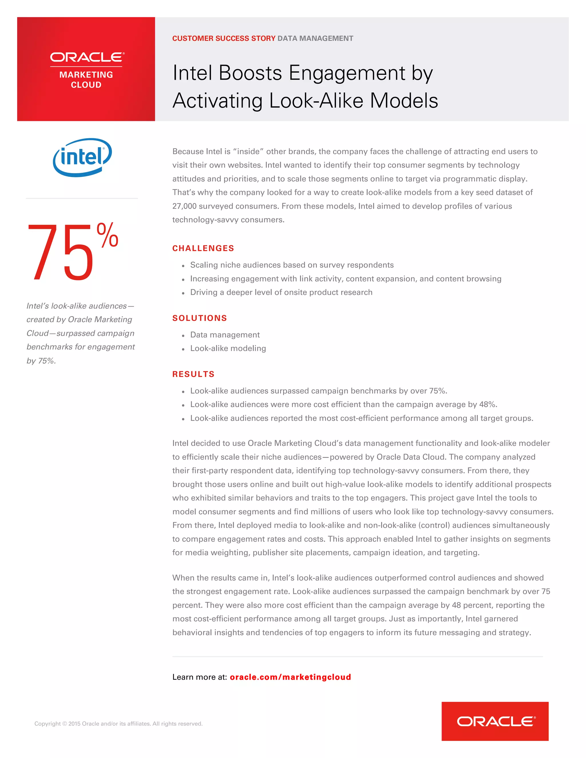 OMC - Intel Case Study_FINAL | PDF | Cloud Computing | Internet