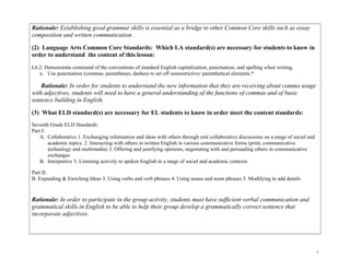 Coordinate Adjectives Lesson Plan updated | PPT
