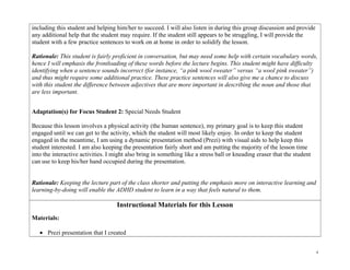 Coordinate Adjectives Lesson Plan updated | PPT