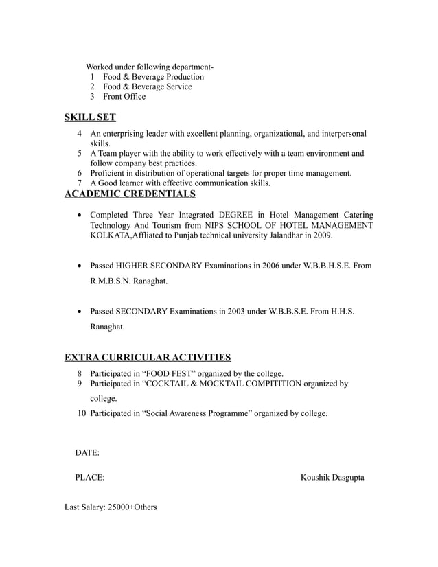 koushik Resume | RTF