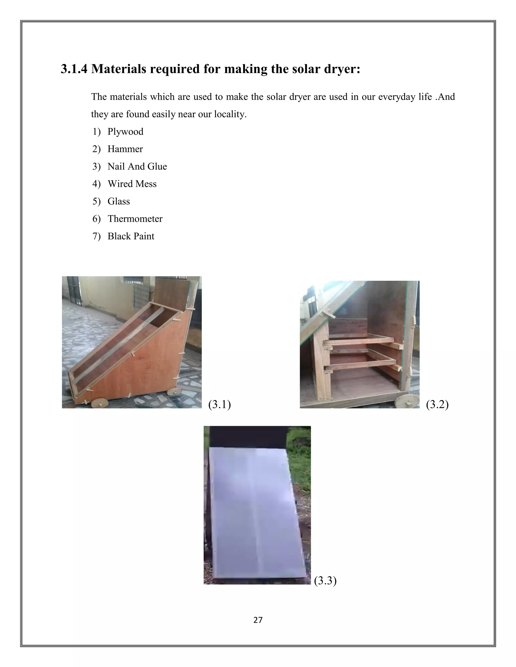 PROJECT REPORT ON SOLAR DRYER | PDF
