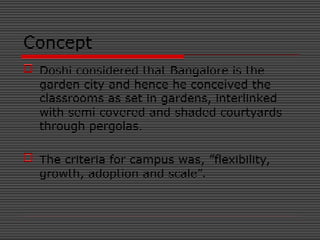 Architect balakrishna v Doshi history nd buildings | PPT
