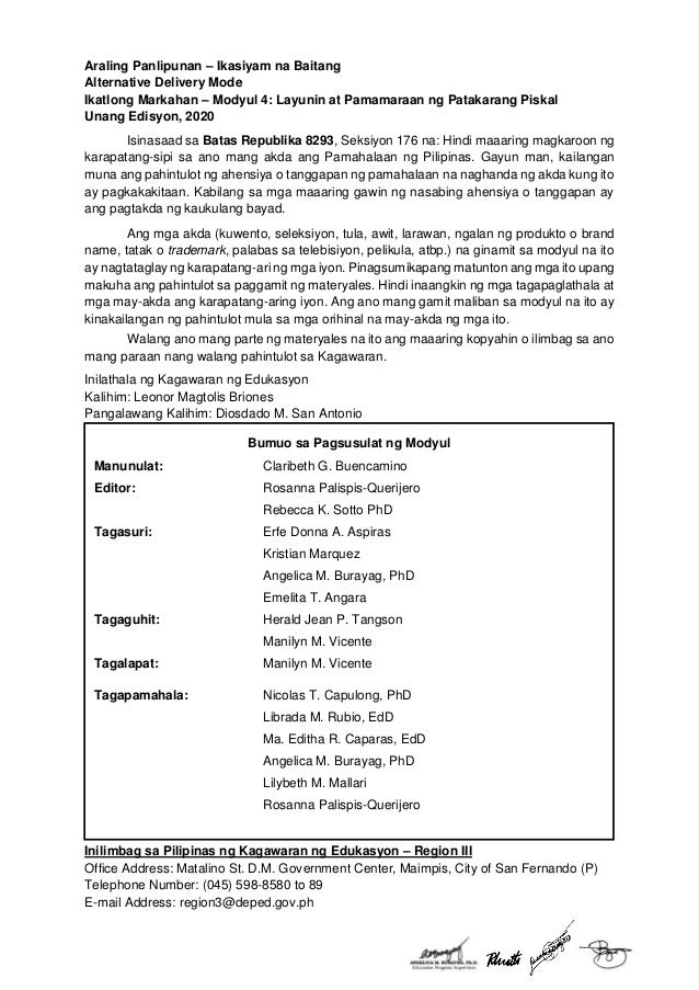 494838882-Ap9-q3-Module-4-Layunin-at-Pamamaraan-Ng-Patakarang-Piskal-Doc.pdf