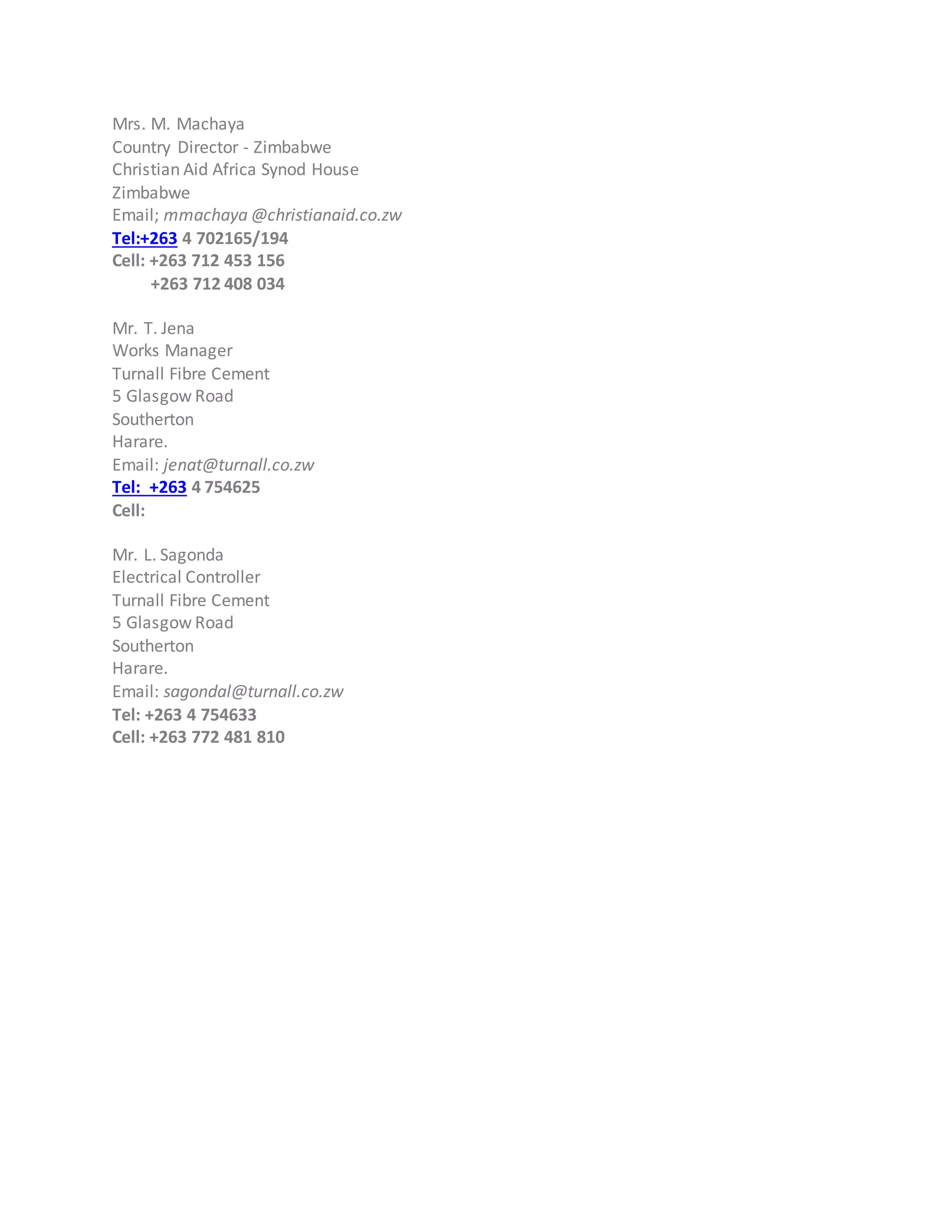 KENNEDY CHARINDEGUTA updated c.v | PDF