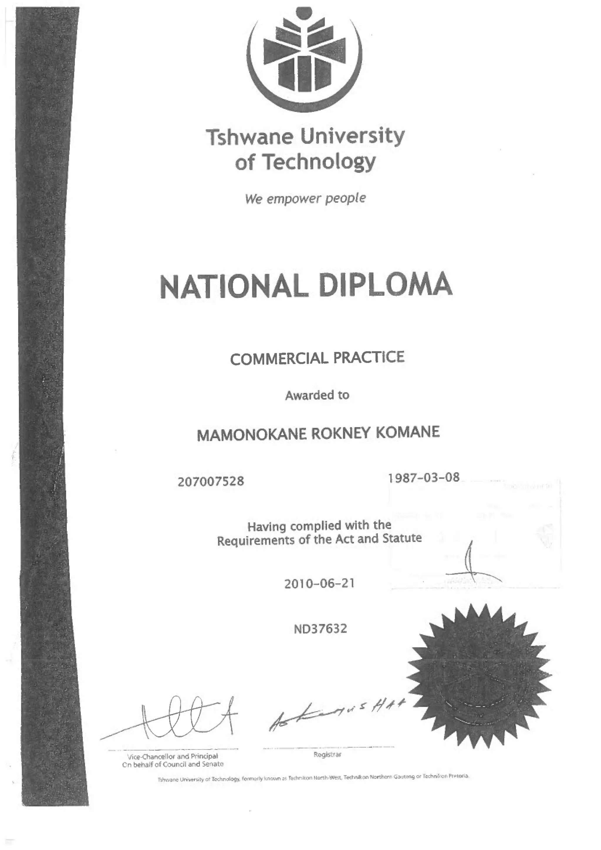 My qualifications | PDF