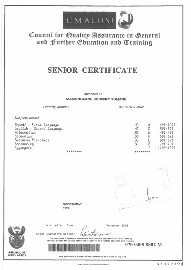 My qualifications | PDF