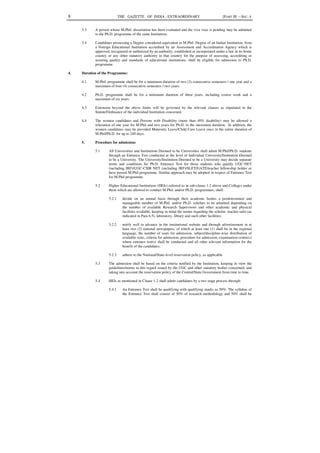 4952604 ugc (m.phil.-ph.d-degrees)-regulations,-2016 | PDF