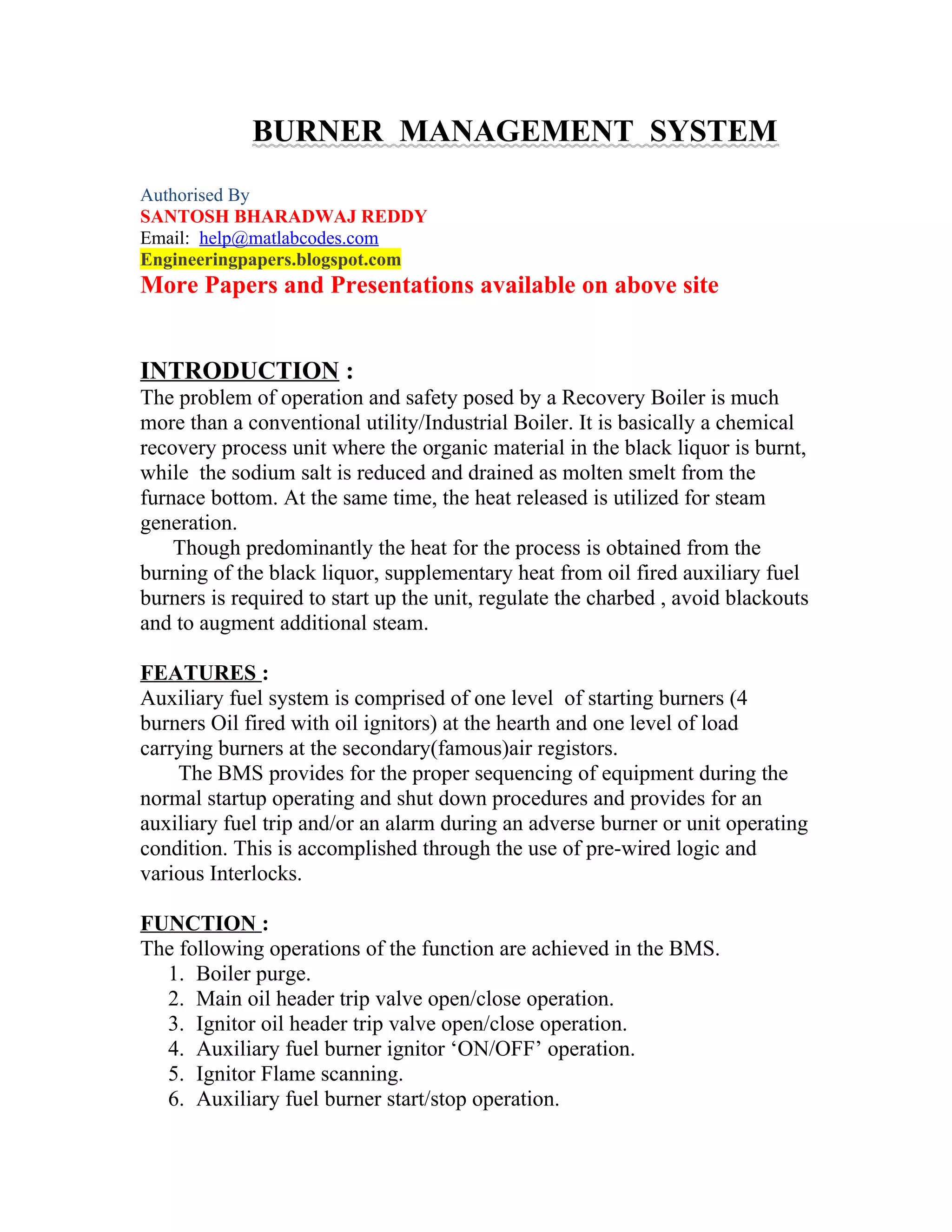 49539990 burner-management-system | PDF