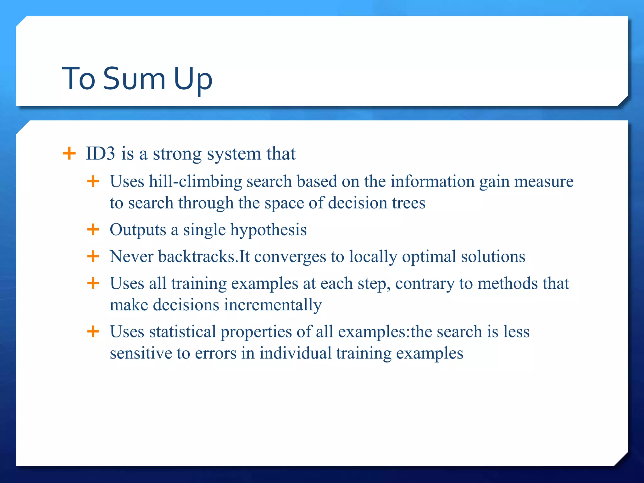 Decision Tree - ID3 | PPTX