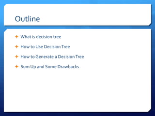 Decision Tree - ID3 | PPTX