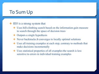 Decision Tree - ID3 | PPTX