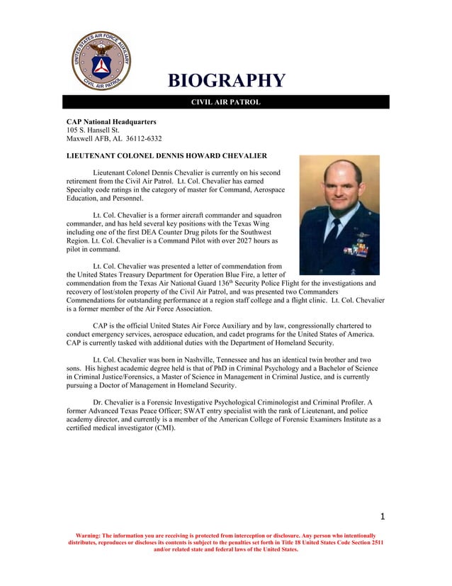 CAP bio with photo | PDF