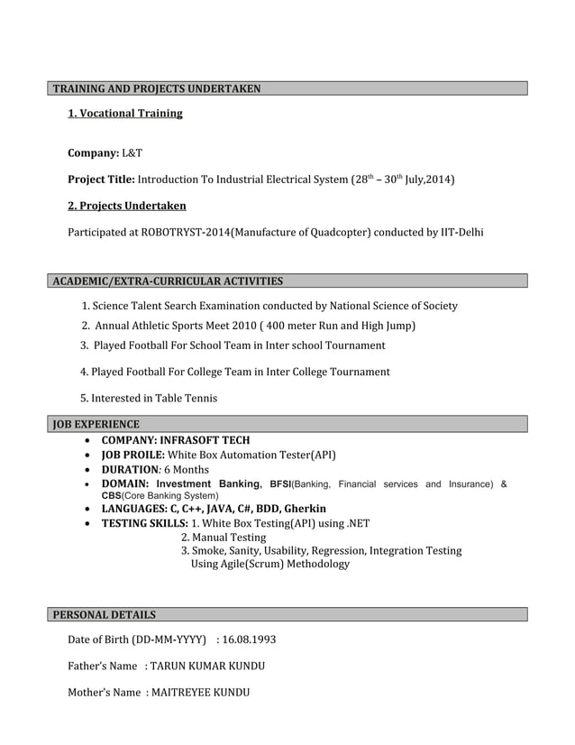 DK RESUME | PDF
