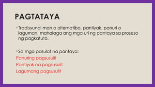 Pagtuturo ng Filipino sa Elementarya (GEMC 105) | PPTX