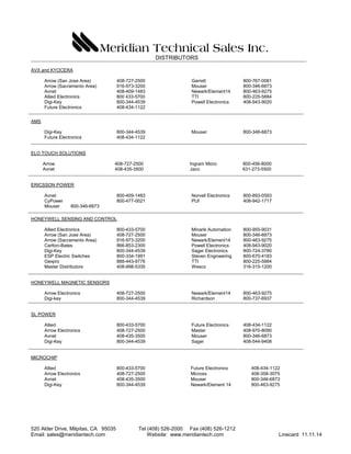 Meridian Line Card | PDF