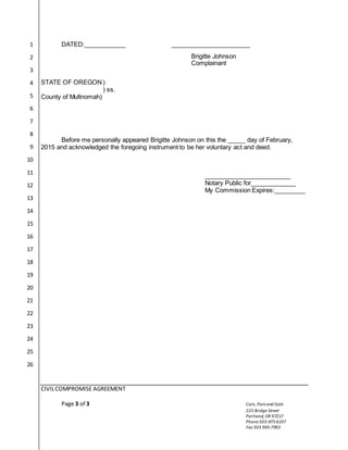 CIVIL COMPROMISE AGREEMENT | DOCX