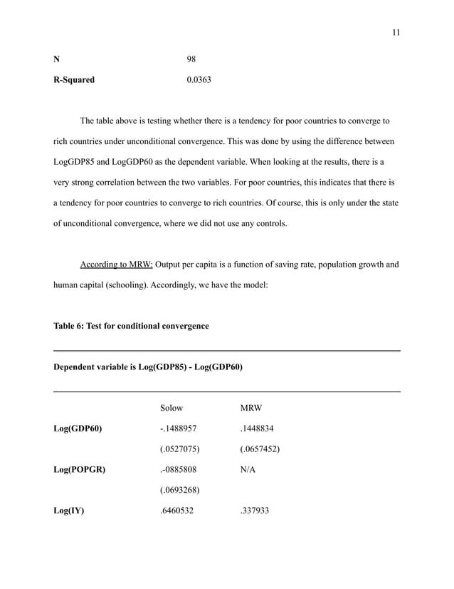 What Causes Economic Growth? A Breakdown of The Solow Growth Model | PDF