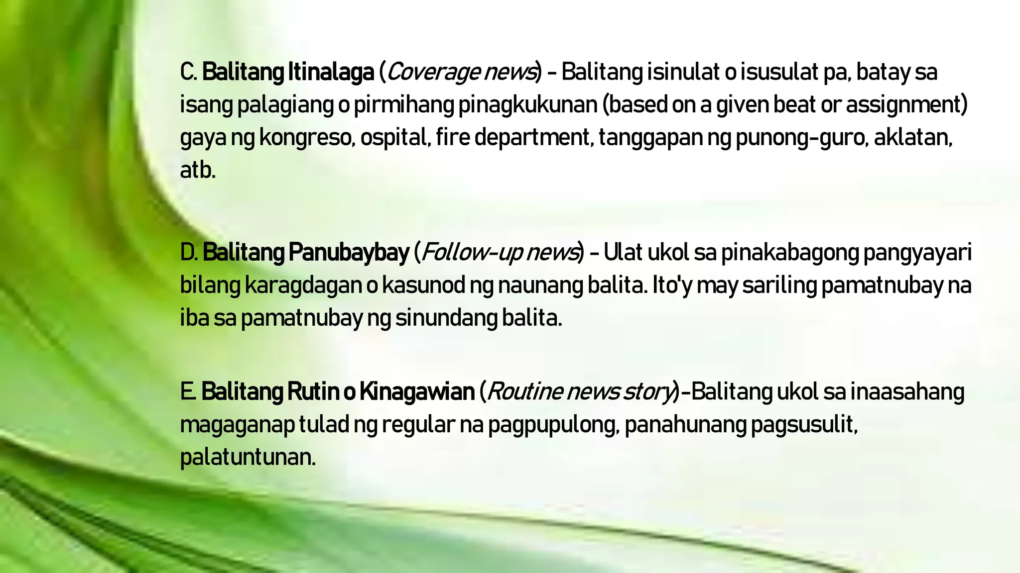 Mga Uri ng Balita 1234578939739292872.pptx