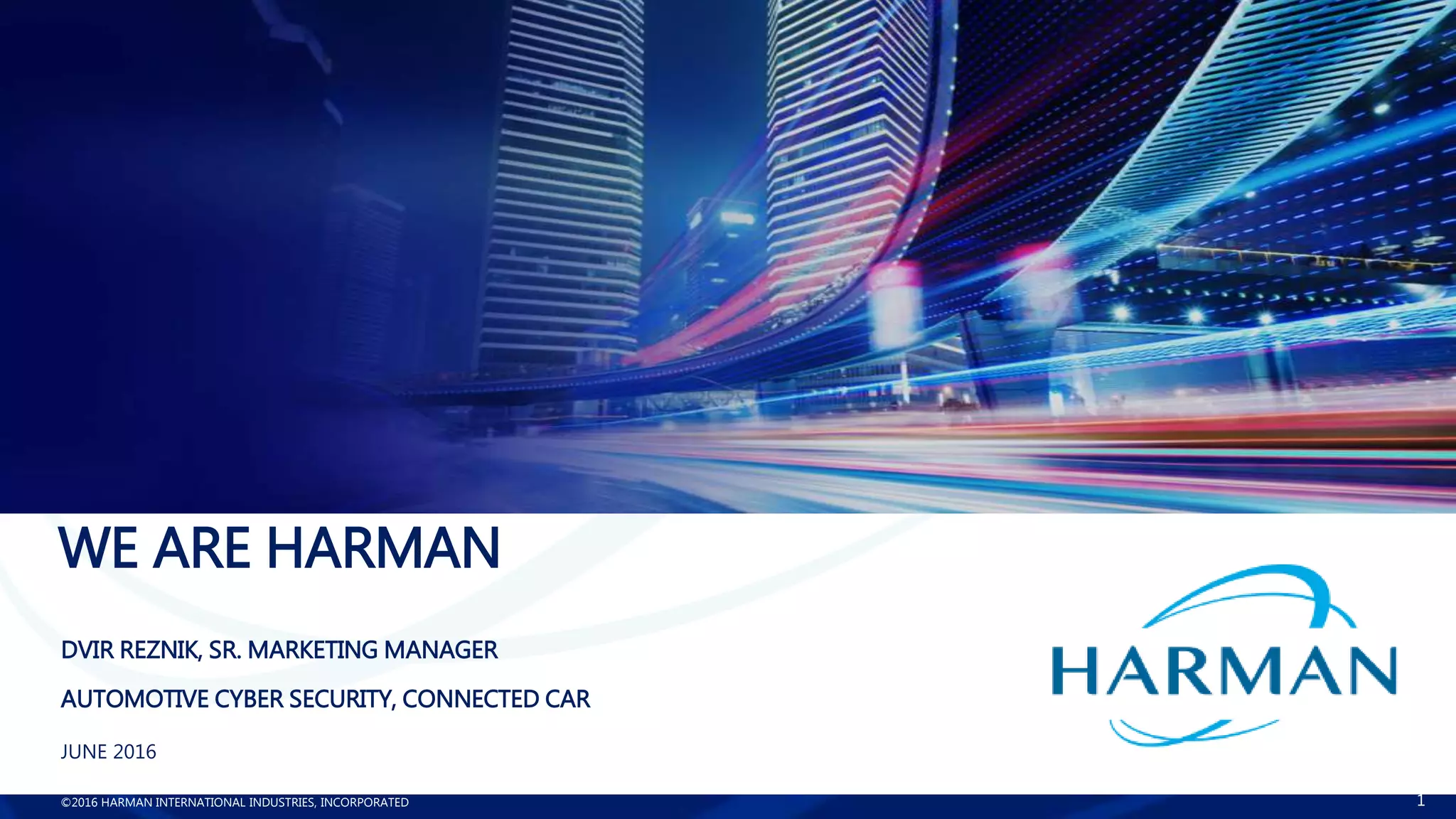 HARMAN Corporate Deck | PPTX