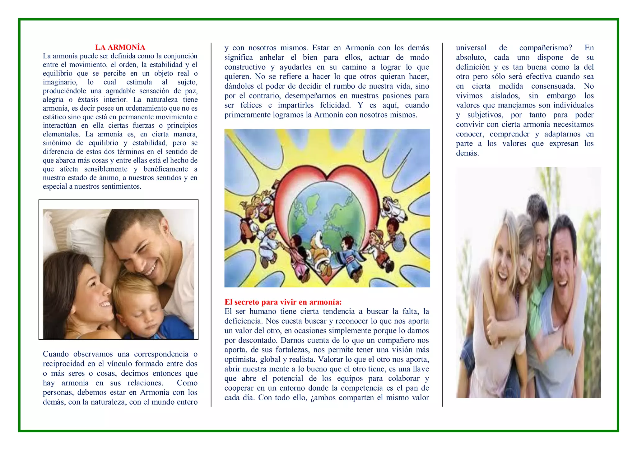 triptico de la armonía | PDF