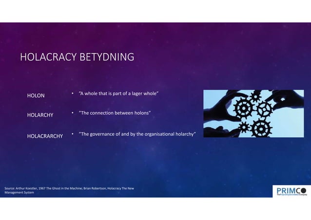 HOLACRACY kort intro PRIMCO | PPT