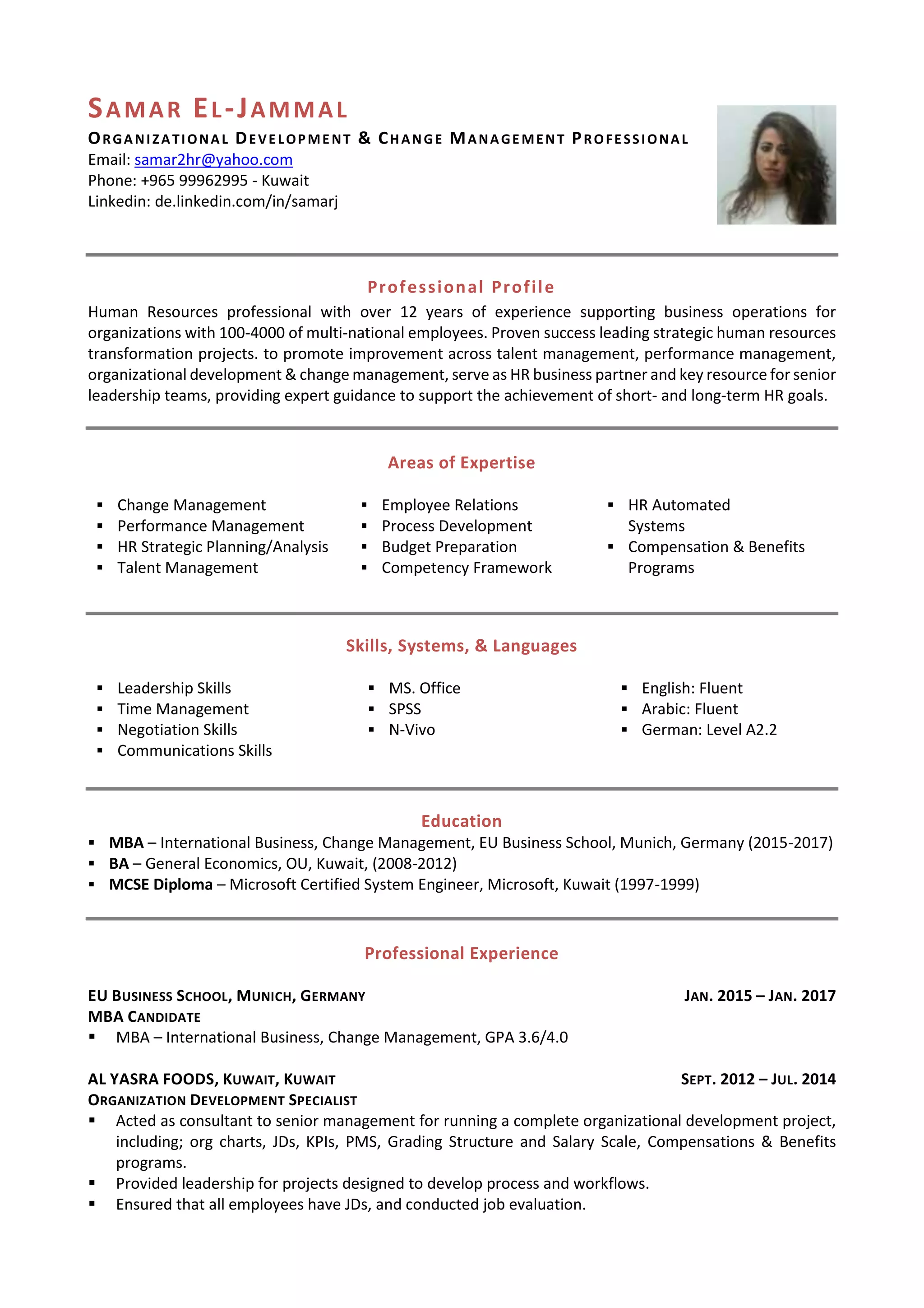 My CV 2017 | PDF | Business Administration | Business
