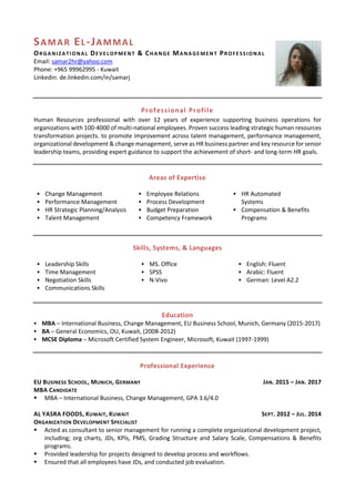 My CV 2017 | PDF | Business Administration | Business