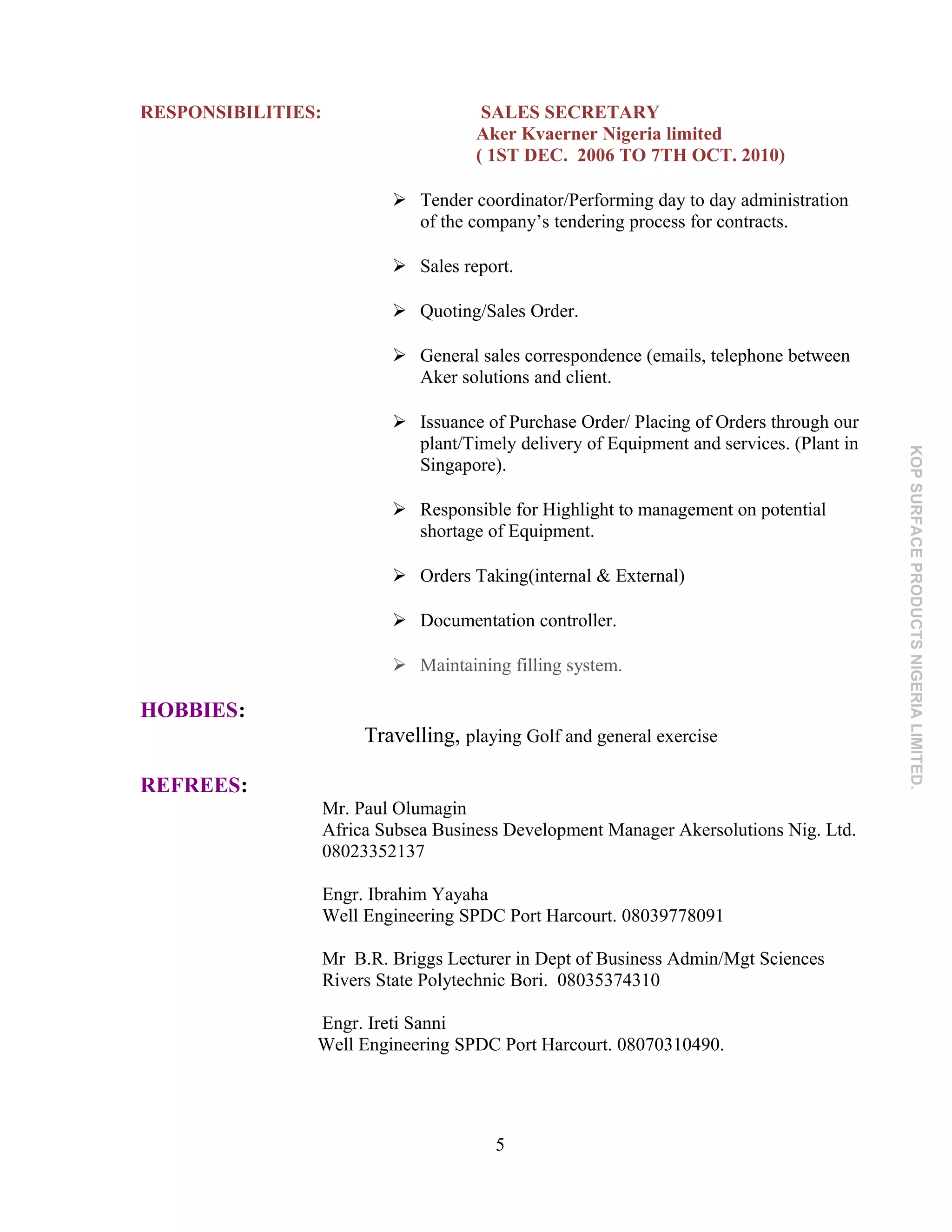 GBOMS SANDRA RECENT CV | DOC