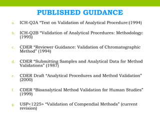 analytical method validation | PPT | Pharmaceutical Industry | Industries