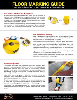 FLOOR MARKING GUIDE | PDF