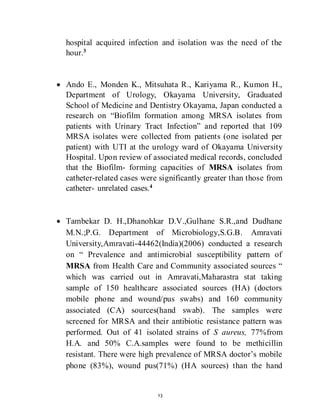 A PROPOSAL ON BIOFILM FORMATION AND ANTIBIOTIC SUSCEPTIBILITY PATTERN ...
