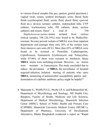A PROPOSAL ON BIOFILM FORMATION AND ANTIBIOTIC SUSCEPTIBILITY PATTERN ...