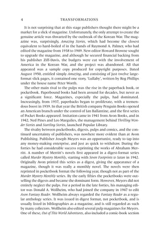 Transformations The Story Of The Sciencefiction Magazines From 1950 To ...