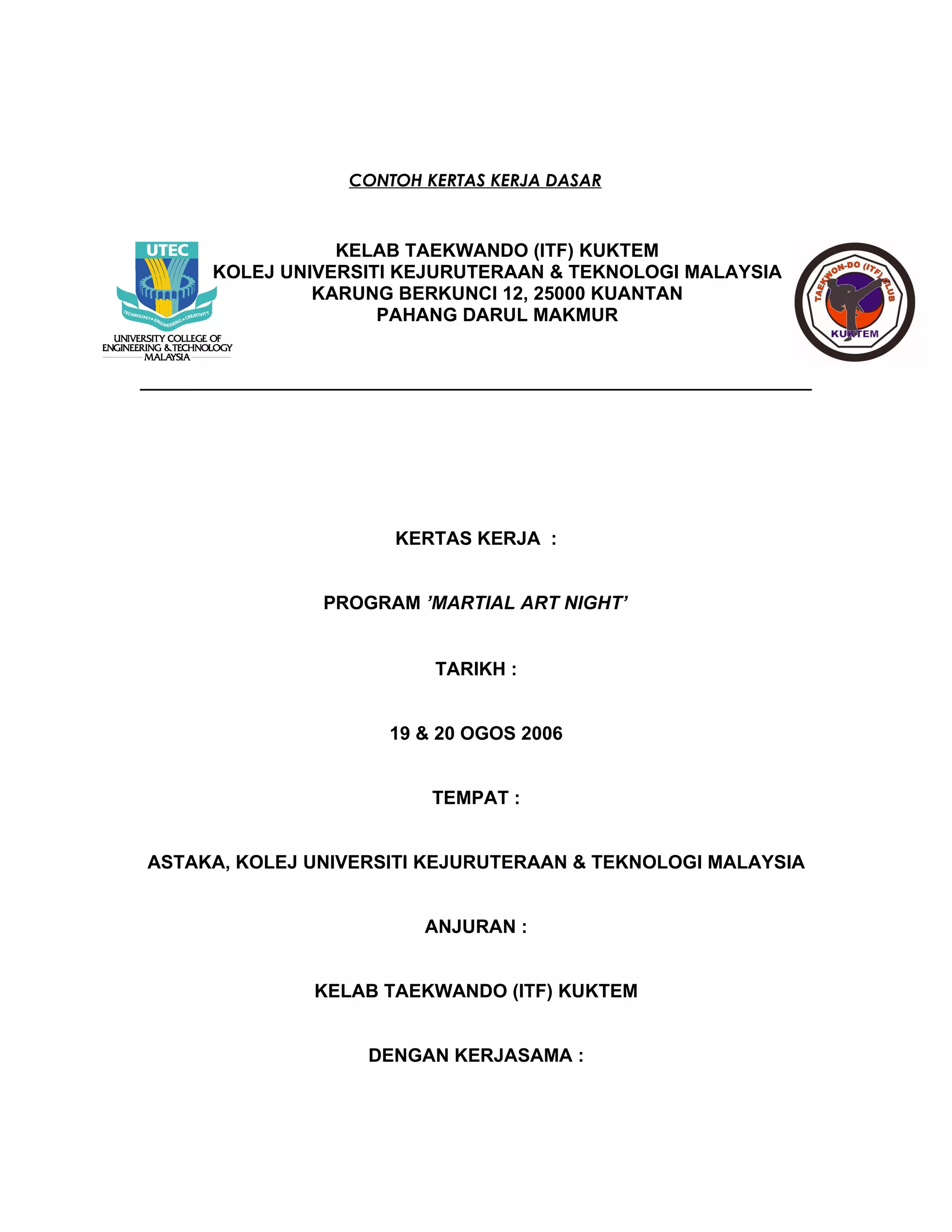 4973859 format-kertas-kerja | DOC