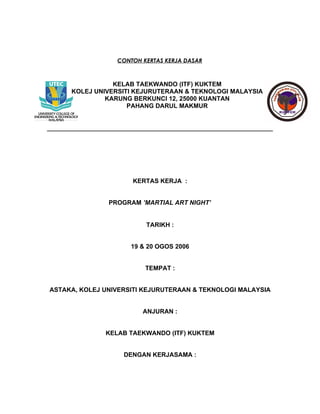 4973859 format-kertas-kerja | DOC