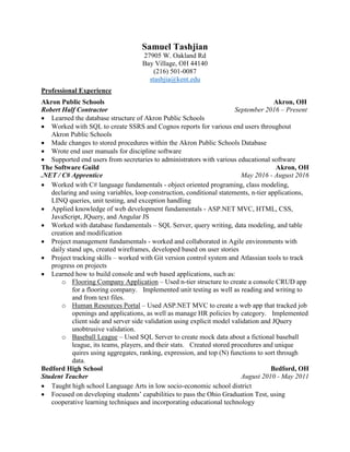 Samuel Tashjian Resume v12-14-2016 | PDF
