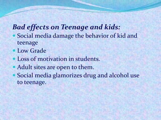 Effects of Social Media | PPTX
