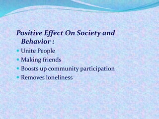 Effects of Social Media | PPTX