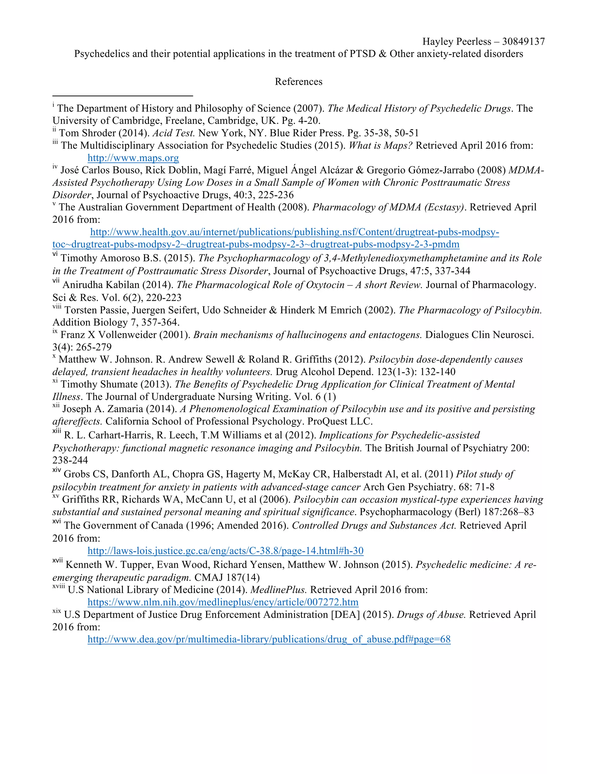 Psychedlics & applications in PTSD treatment | PDF